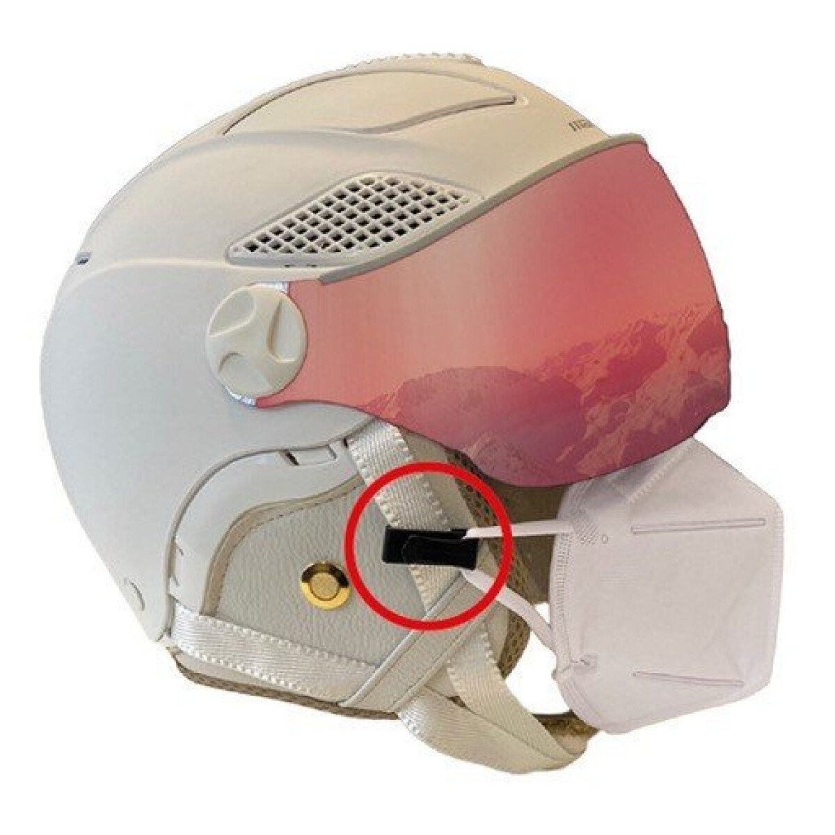 Active Leisure Ski Helm Mondkap Facemask Clips | Linberg