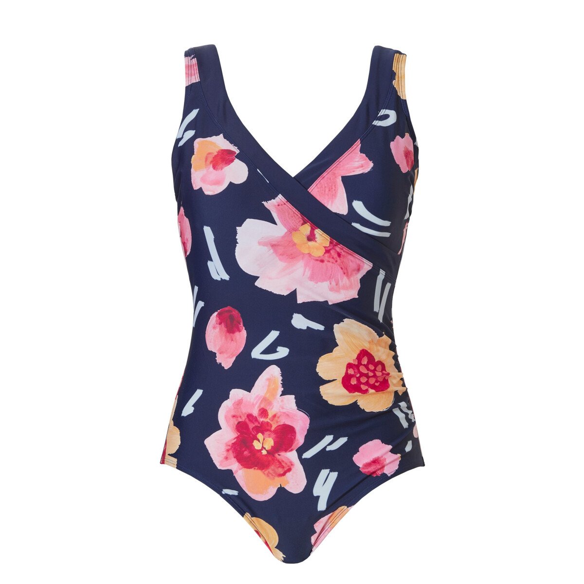 Pastunette Swimsuit V Neck-Crossed Panel | Linberg